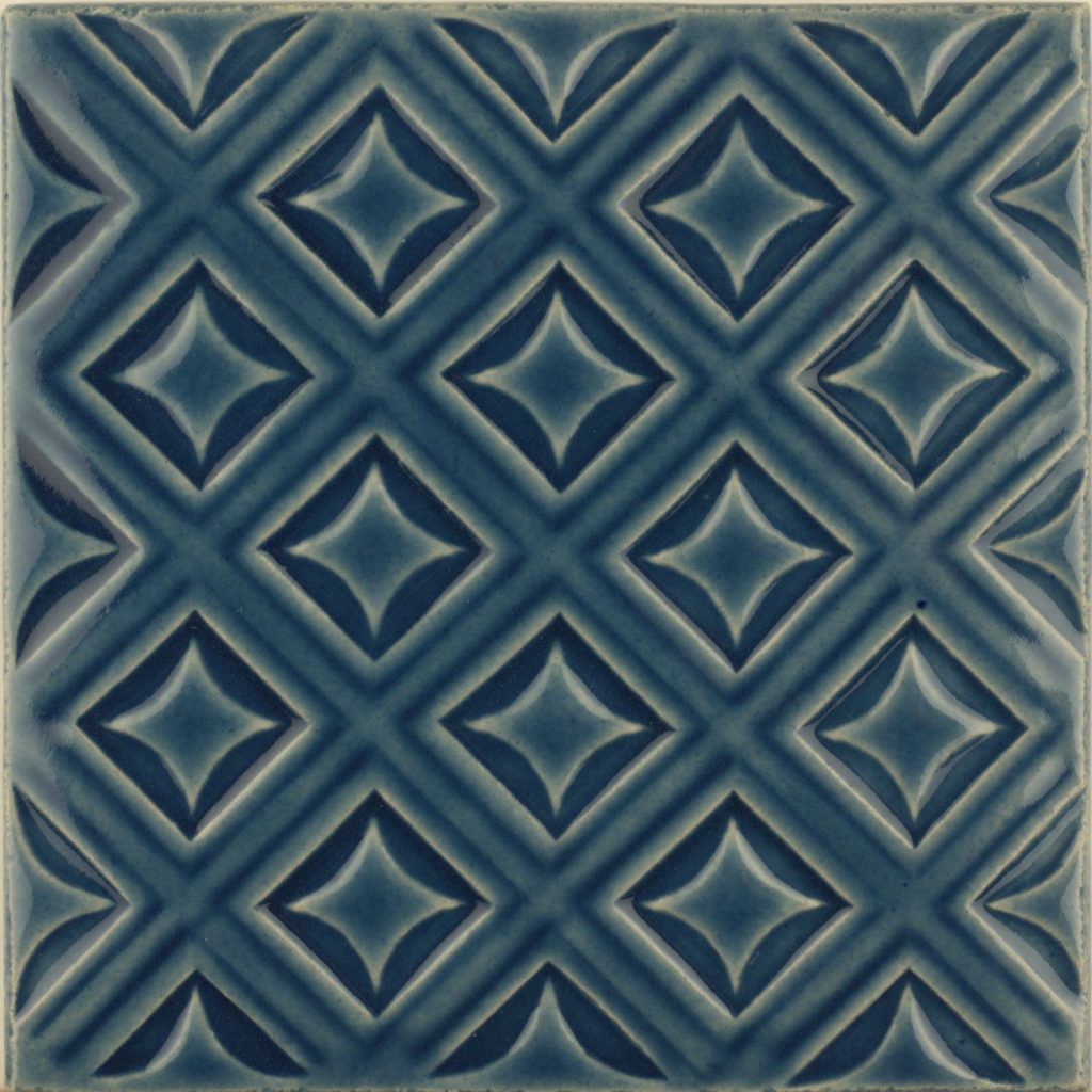 Sarsden Lattice Relief Tile - Atlantic Ocean