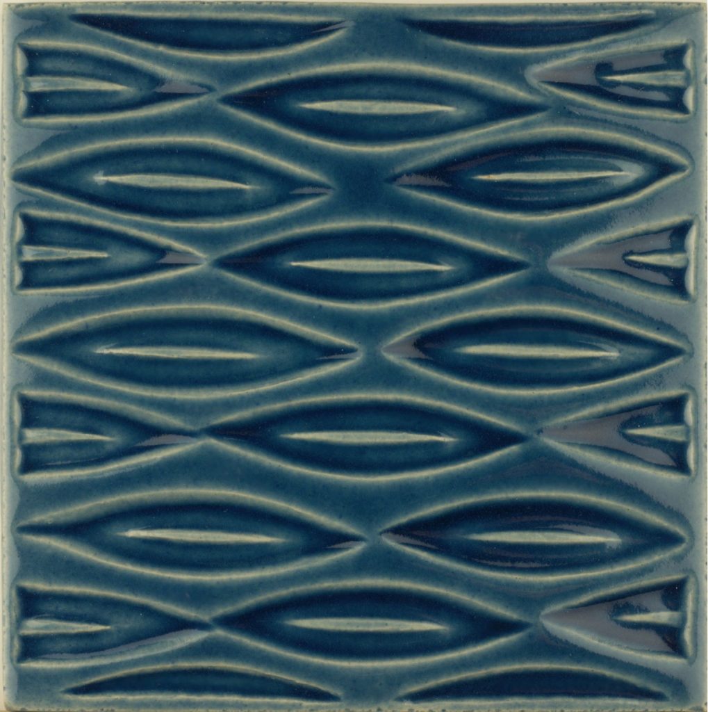 Maugersbury Lattice Relief Tile - Atlantic Ocean | Tiles of Stow