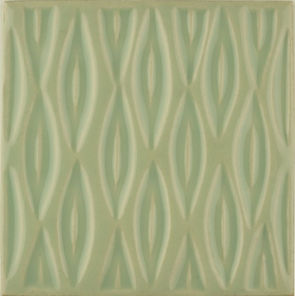 Maugersbury Lattice Relief Tile - Bramely Green | Tiles of Stow