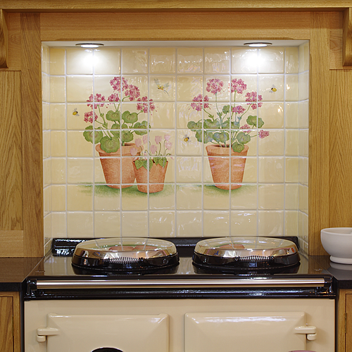 Hand painted Flower tile Murals | Tiles of Stow