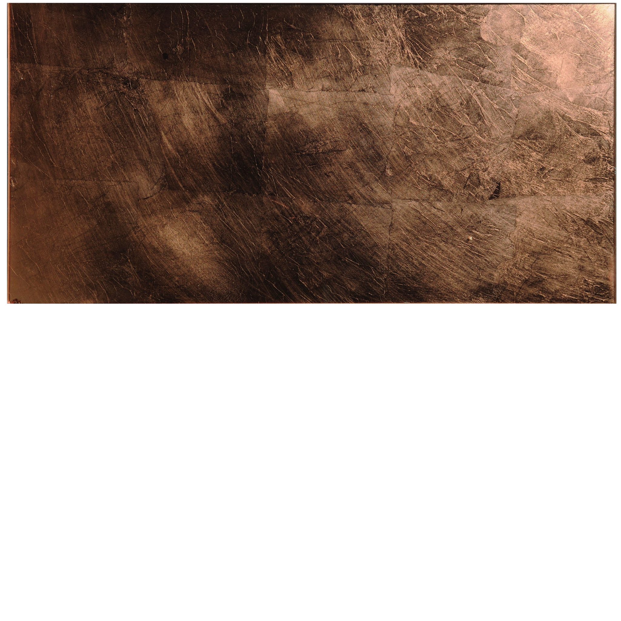 Large Format Decorative Glass Tiles - Copper Leaf