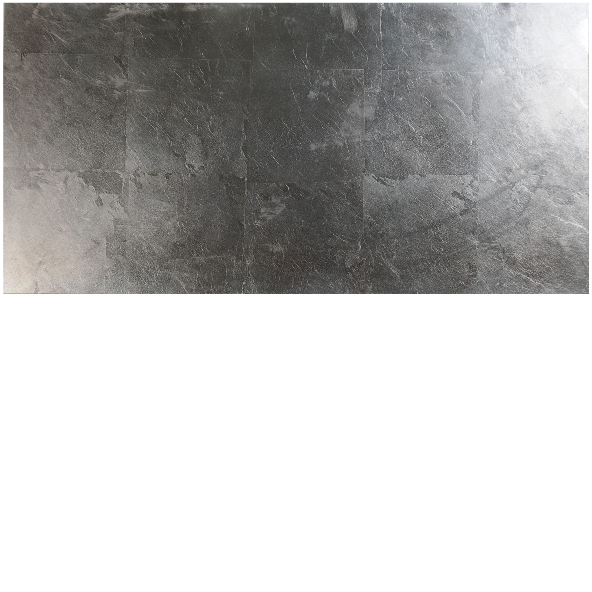 Large Format Decorative Glass Tiles - Silver Leaf
