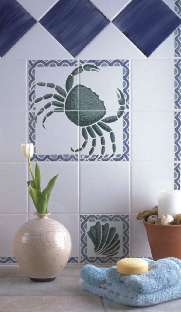 Hand Painted Tiles - Seaside - Shell 2 | Tiles of Stow