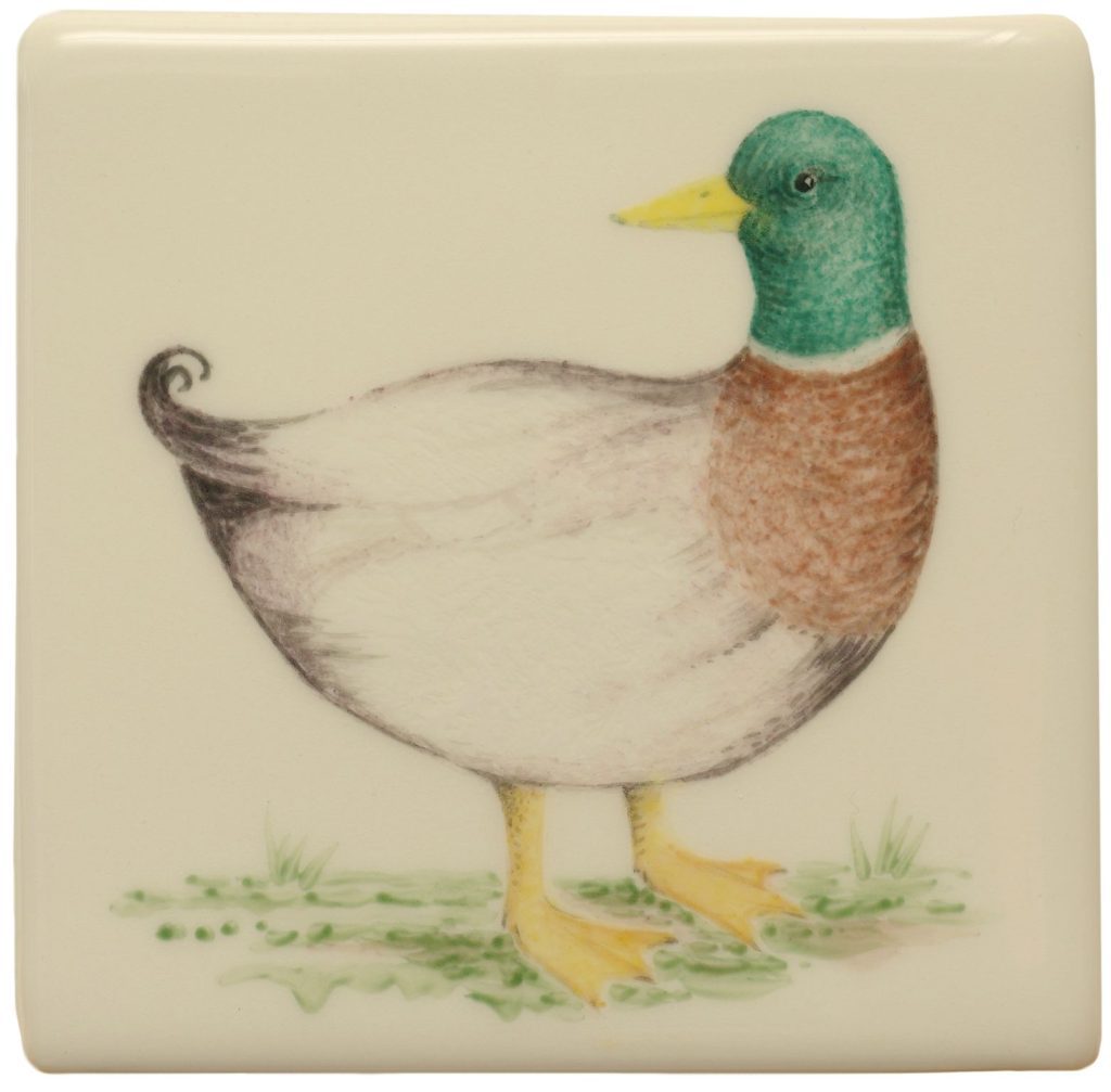 Hand Painted Tiles - Country Birds & Animals Duck | Tiles of Stow