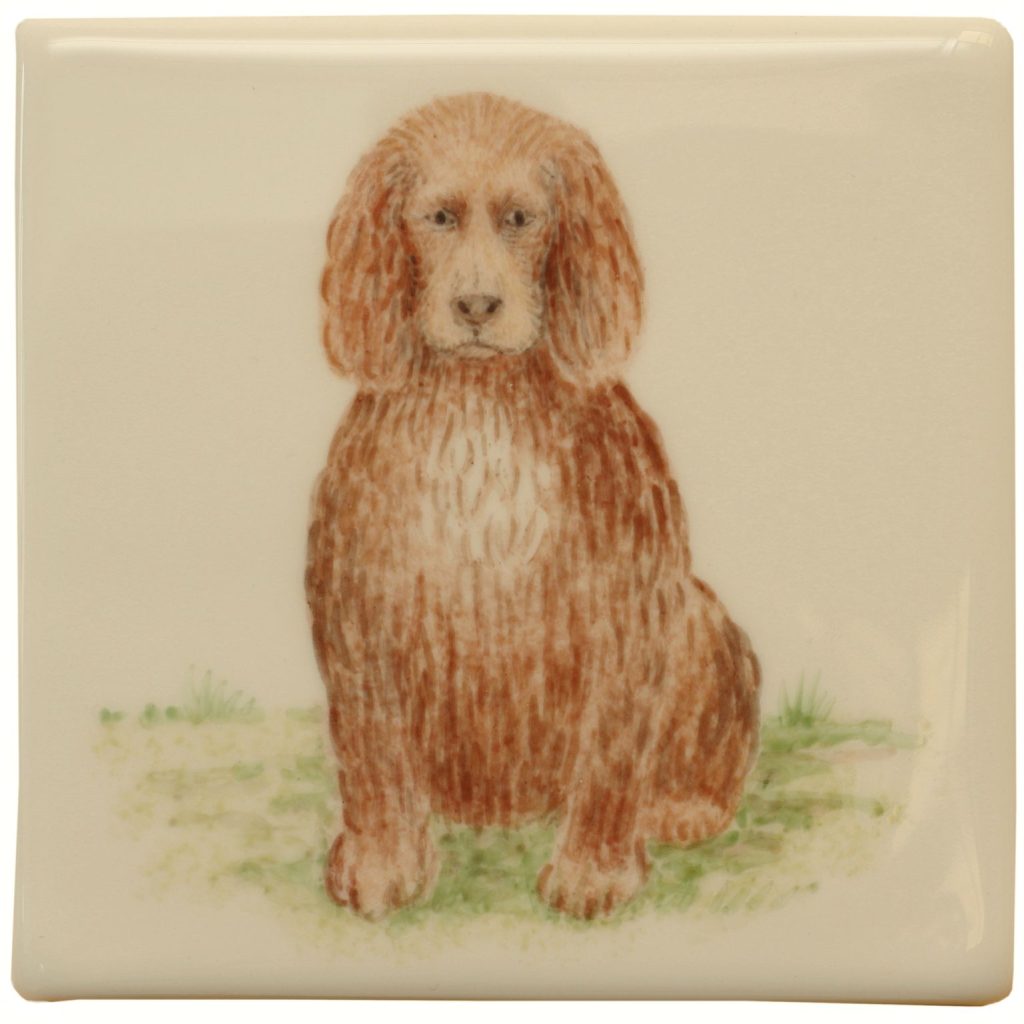 Hand Painted Tiles - Country Birds & Animals Spaniel | Tiles of Stow