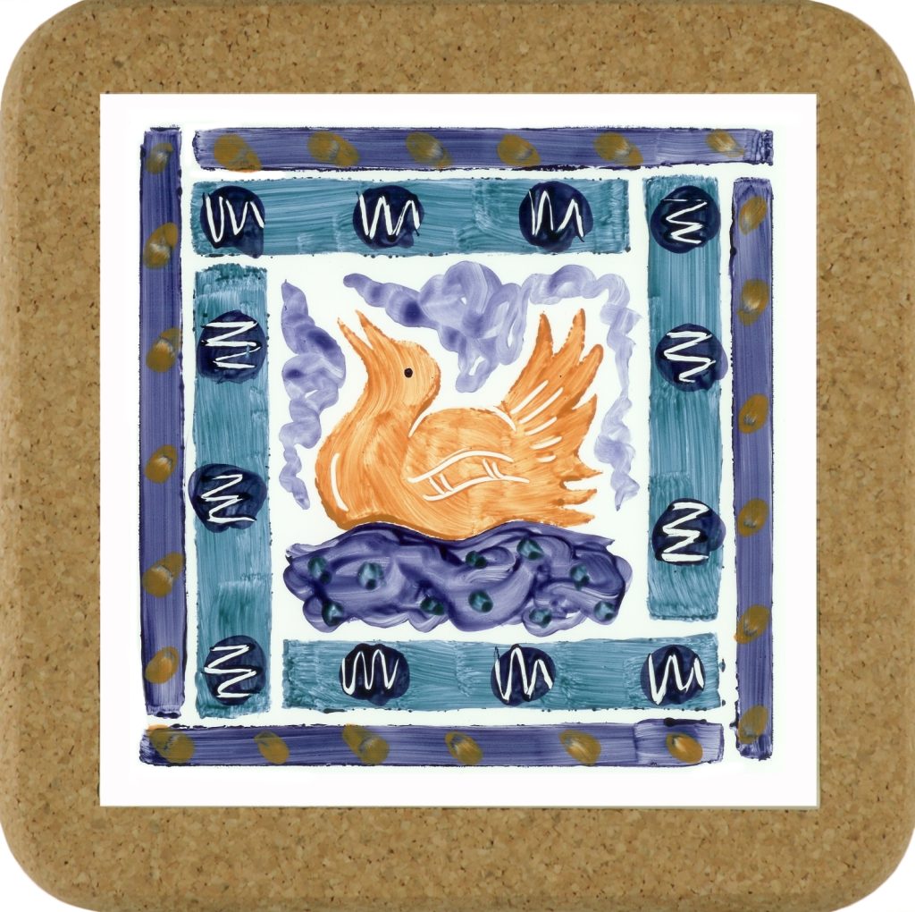 Hand made Camargue Tile Mats Duck - Tiles of Stow