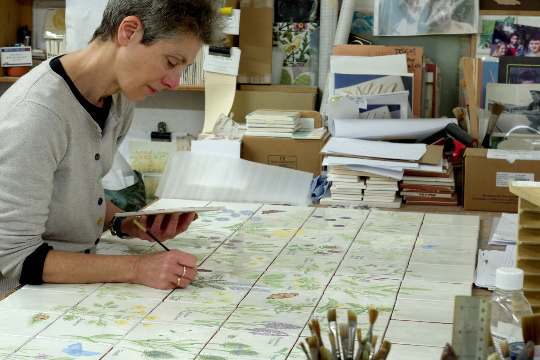 Special commissioned Wildflower Tile Mural | Tiles of Stow