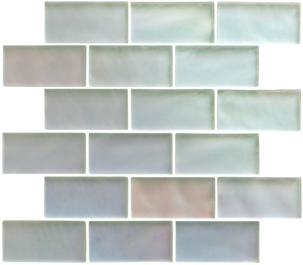 Radiance Iridescent Glass Mosaic - Pearl Frosted | Tiles of Stow